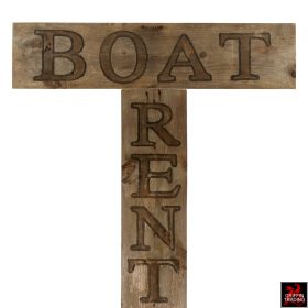 Huge Wood Boat Rental Sign - For sale at Griffin Trading