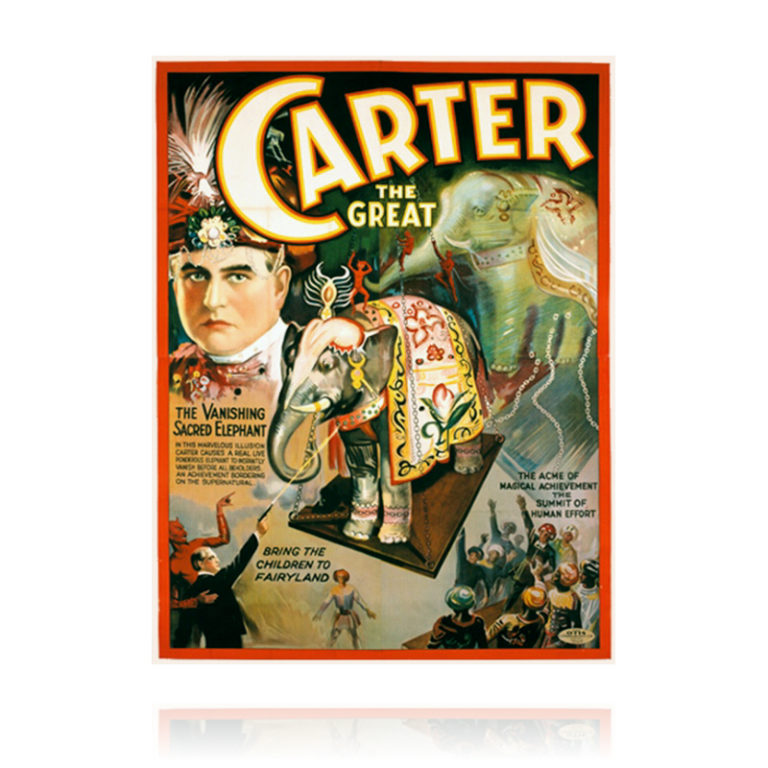 Carter The Great Magician Antique Poster - Griffin Trading | Dallas