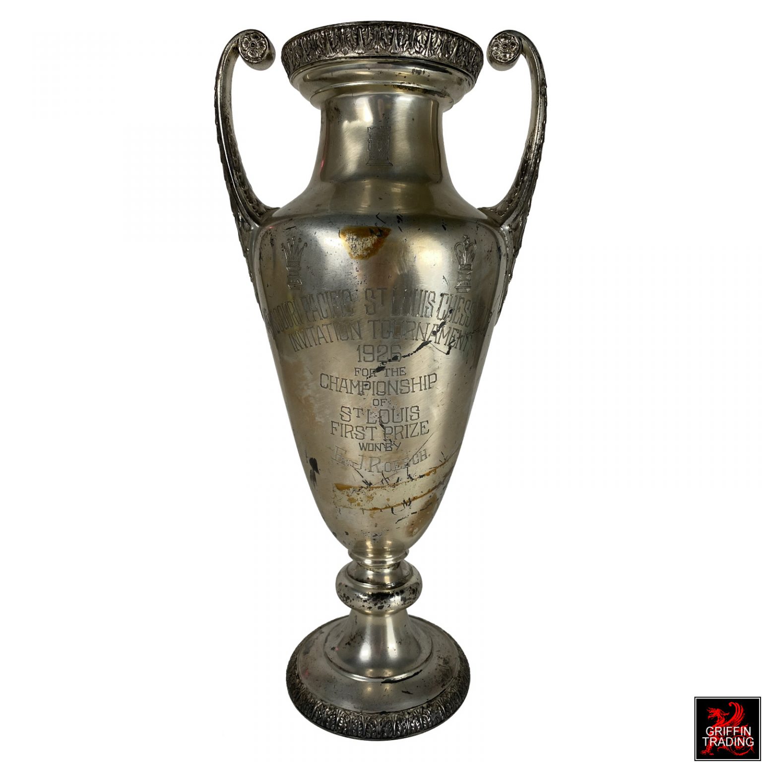 1926 Loving Cup Trophy for Chess Tournament - For Sale at Griffin Trading