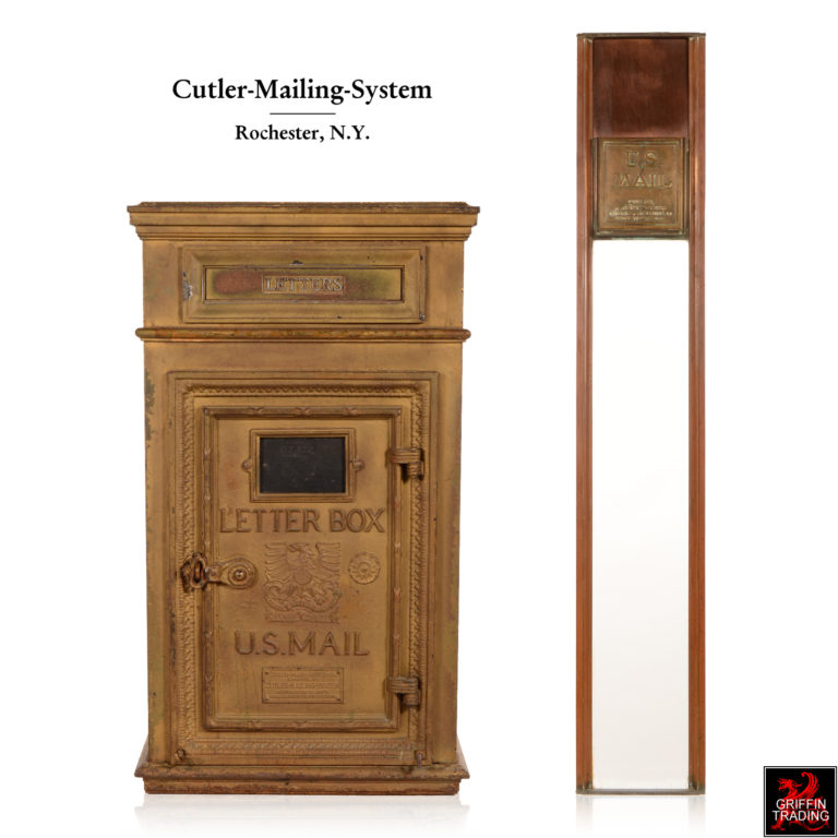 Antique Cutler Mailbox and Mail Chute - Griffin Trading | Dallas
