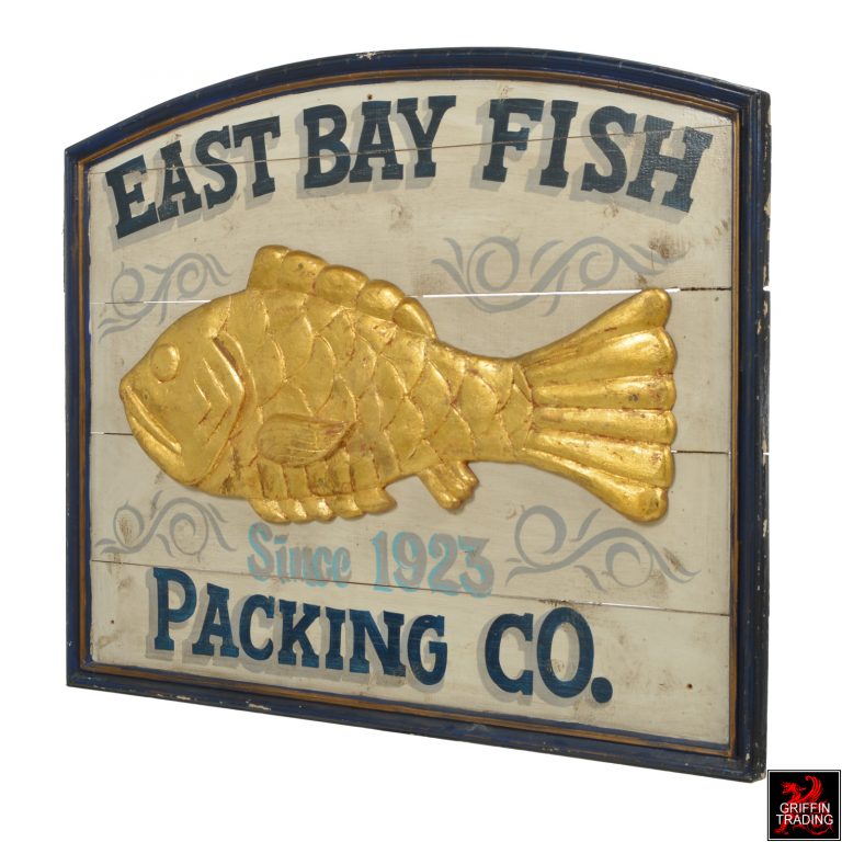 East Bay Fish Packing Trade Sign - Griffin Trading | Dallas