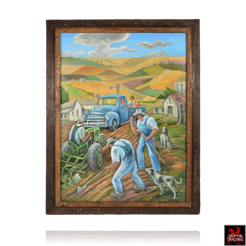 Panhandle Lunch Break Original Painting - 18 For Sale at Griffin Trading