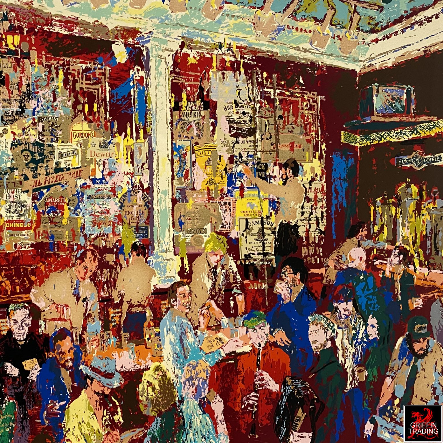 LeRoy Neiman FX McRorys Whiskey Bar - Griffin Trading