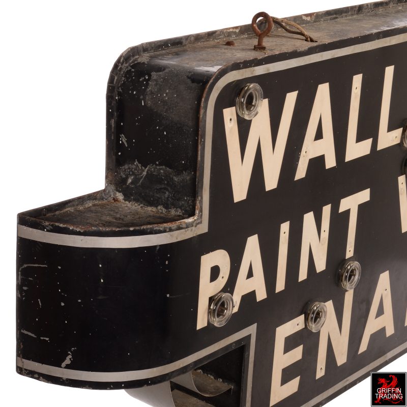 Art Deco Wallpaper Neon Sign - Antique Signs For Sale at Griffin Trading