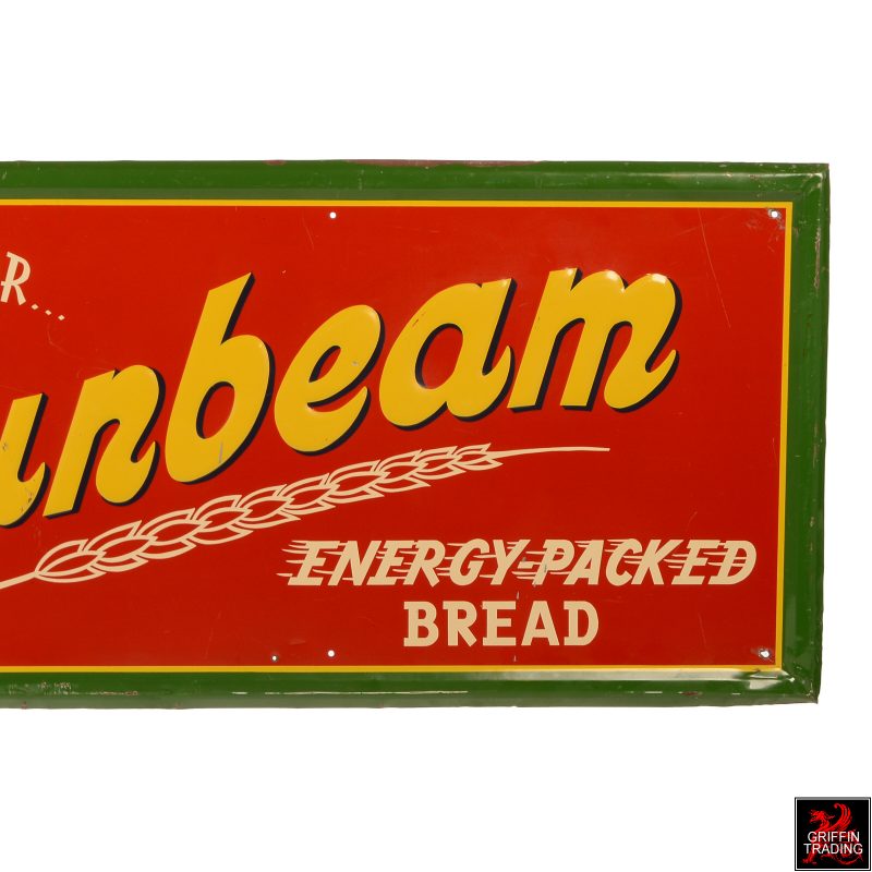 Vintage Sunbeam Bread Sign - Vintage Signs For sale at Griffin Trading