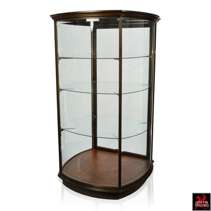 Custom-Made Curved Glass Display Cases - For sale at Griffin Trading