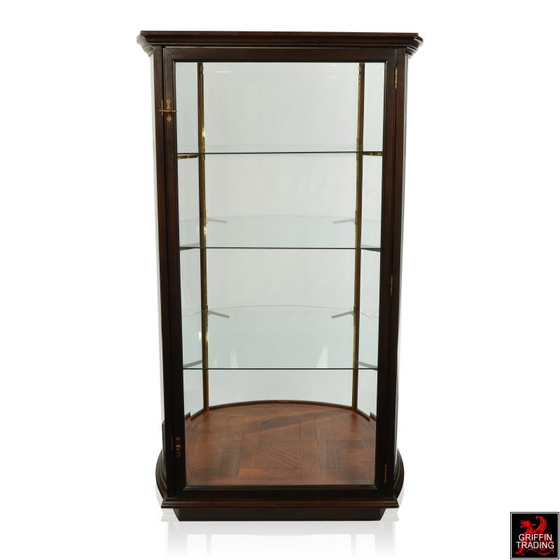 Custom-Made Curved Glass Display Cases - For sale at Griffin Trading