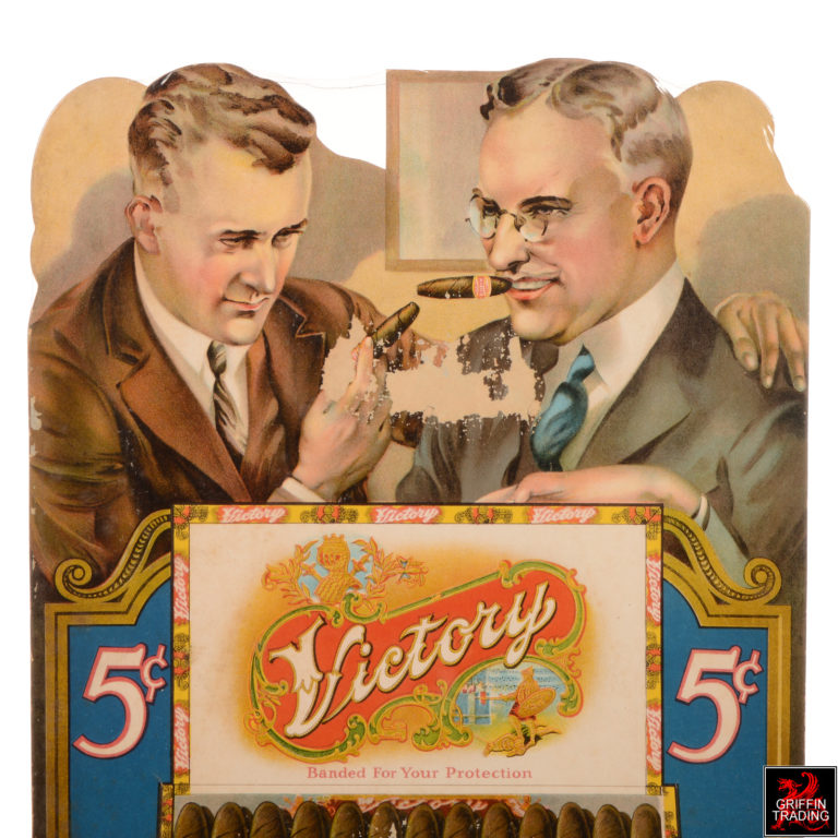 Victory Cigar Store Display Counter Sign - For Sale at Griffin Trading